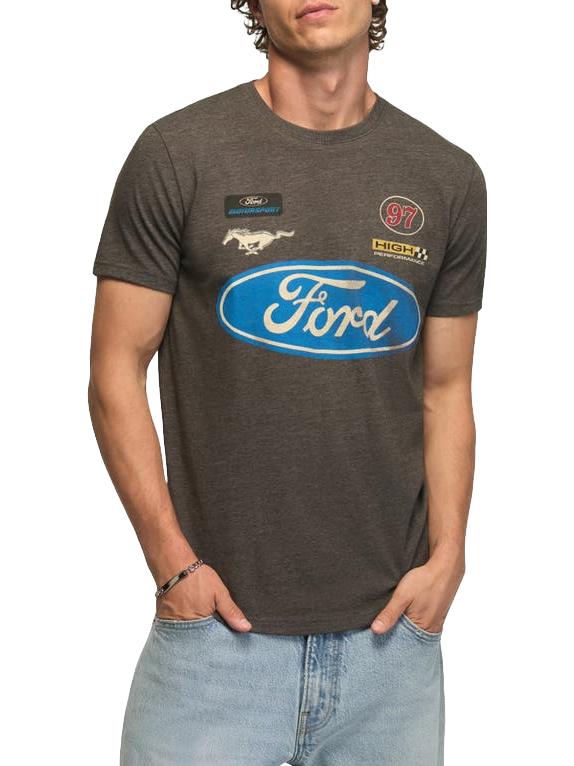 LUCKY BRAND ford racing cotton blend graphic t-shirt
